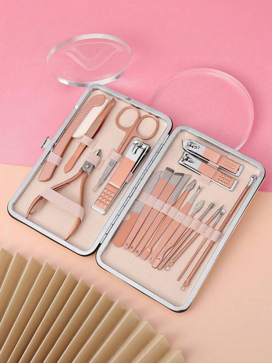 Professional Stainless Steel Nail Clippers Set with Earwax Removal Tool ...