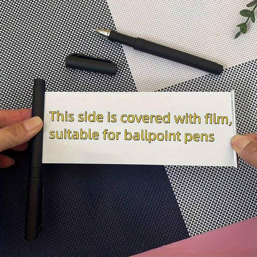 1pc Reusable Fountain Pen With Retractable Cheat Sheet, Plastic ...