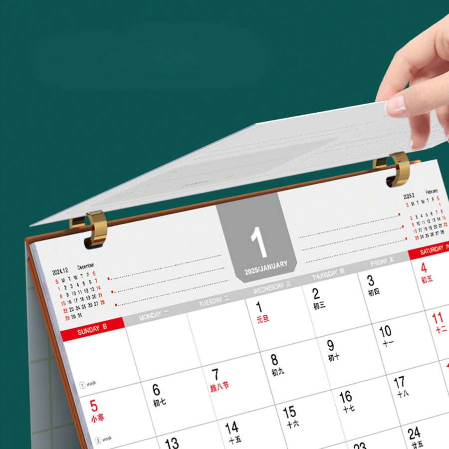 Nieuwe 2025 18 maanden Engelse versie wandkalender, maandelijkse ...