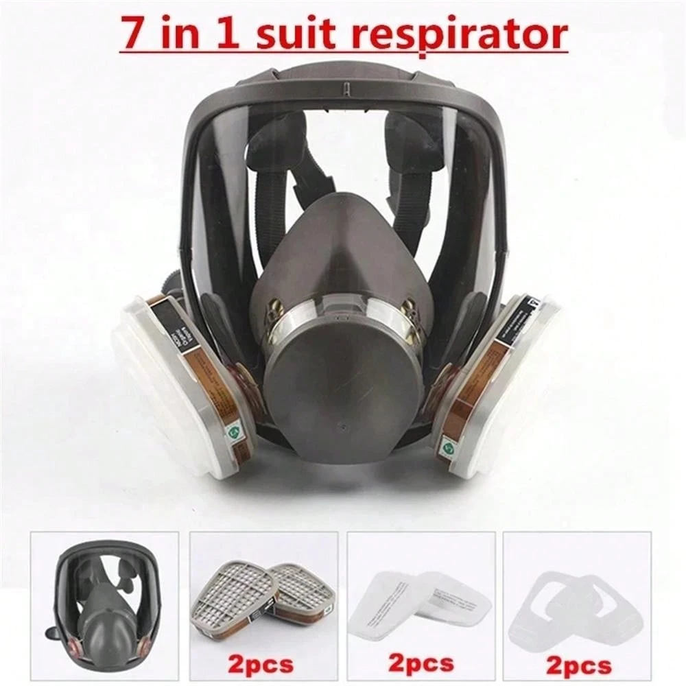 SJL 3/17PCS Protection Safety Respirator Gas Mask Same For 6800 Gas ...