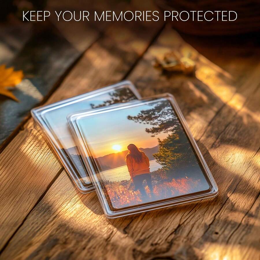 20pcs Blank Photo Frame Insert Fridge Magnets (20 Pack) - For Photos 7 ...