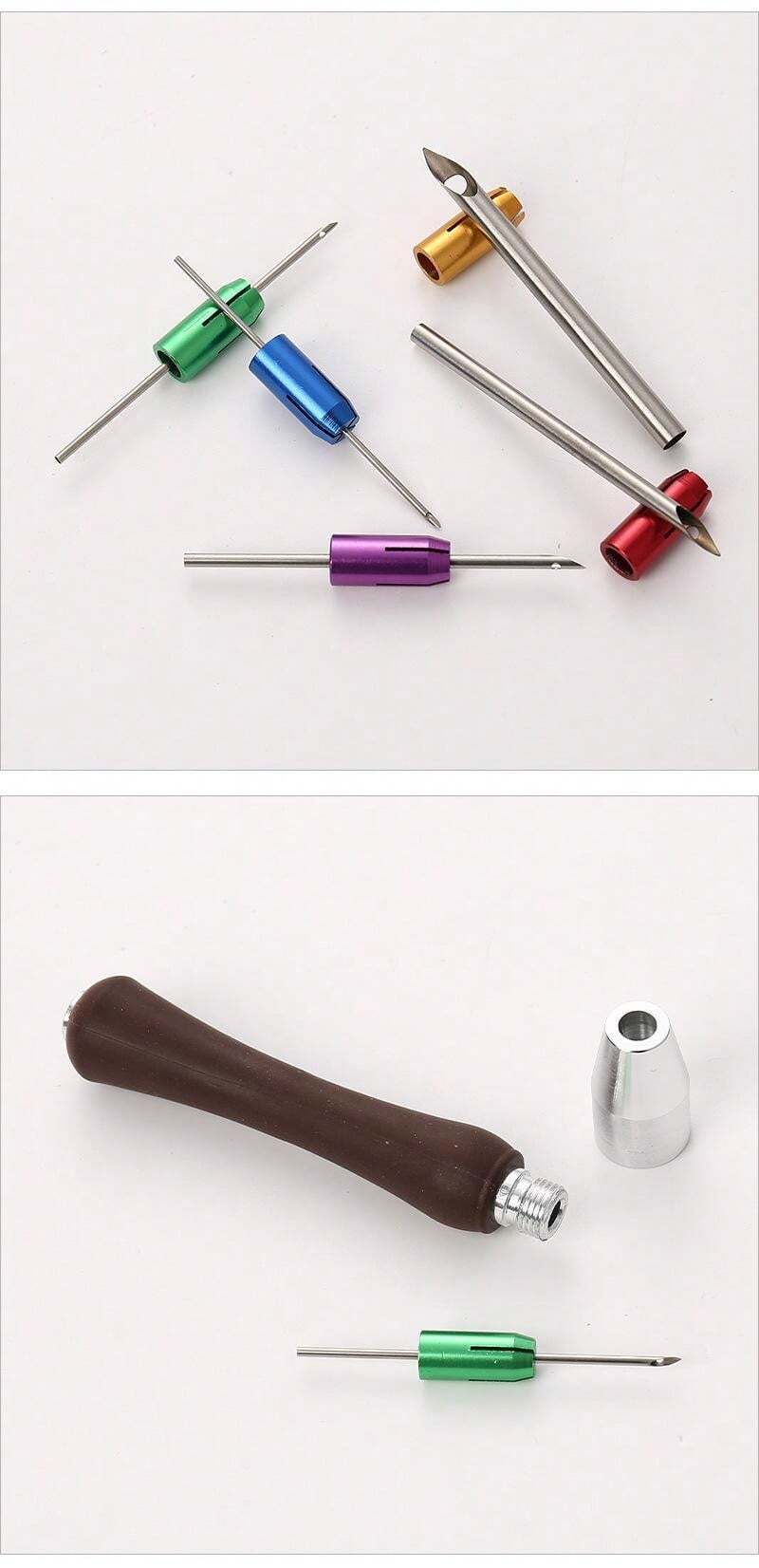 Embroidery Punching Needle Set, Wooden Felt Poke Needle Beginner ...