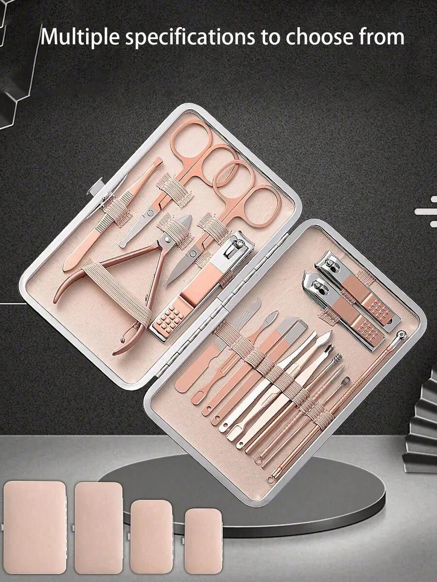 Professional Stainless Steel Nail Clippers Set with Earwax Removal Tool ...