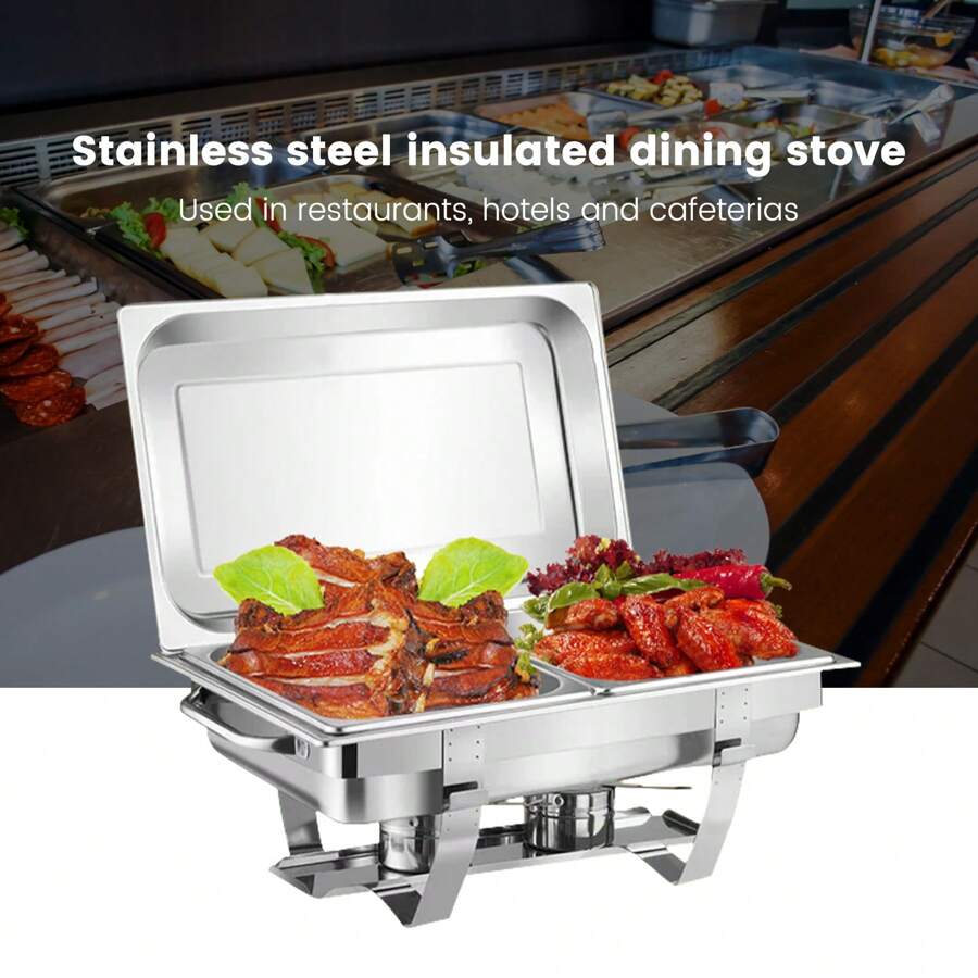 Chafing Dishes For Buffet 2 Pack, 8QT [Elegant & Sturdy] Chafing Dish ...