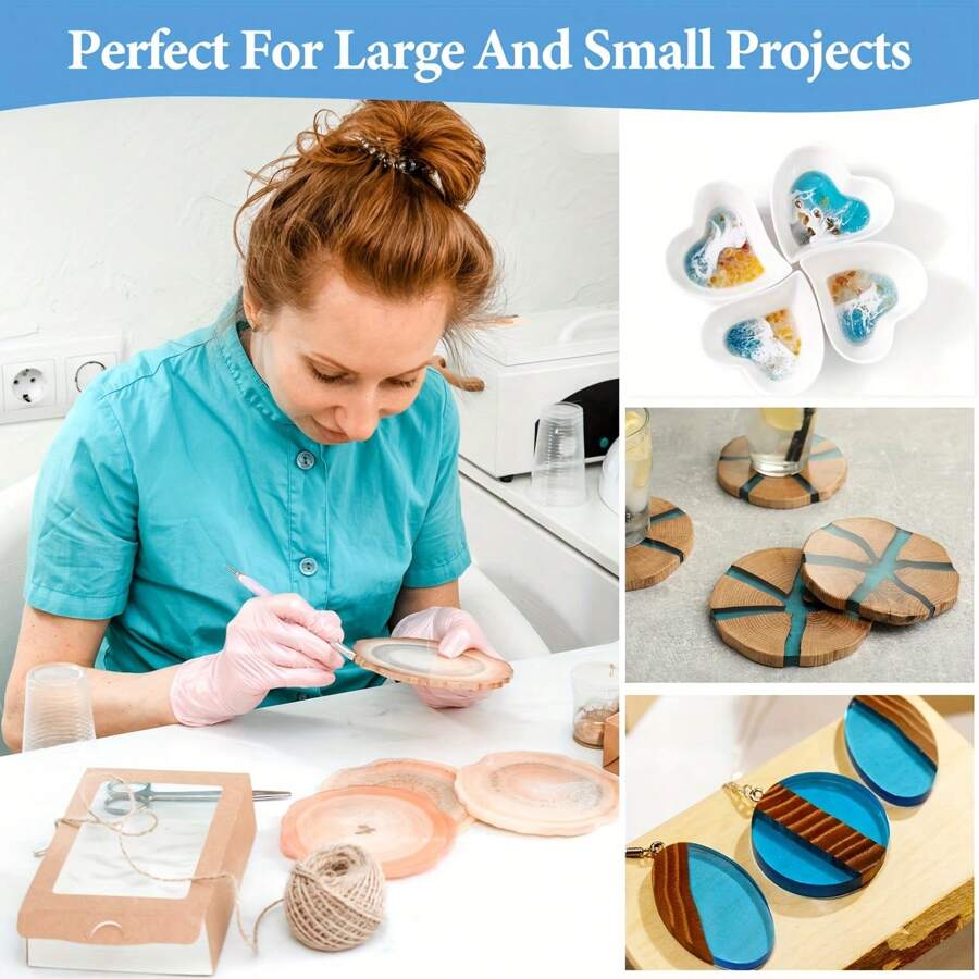 Kit de Resina Epóxi - Kit de Resina Epóxi Transparente - Resina de ...