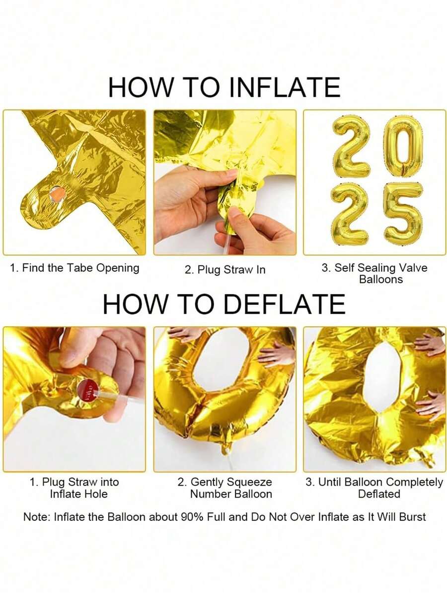 Huge 2025 Balloons New Year - 40 Inch | 2025 Purple Balloons | Happy ...