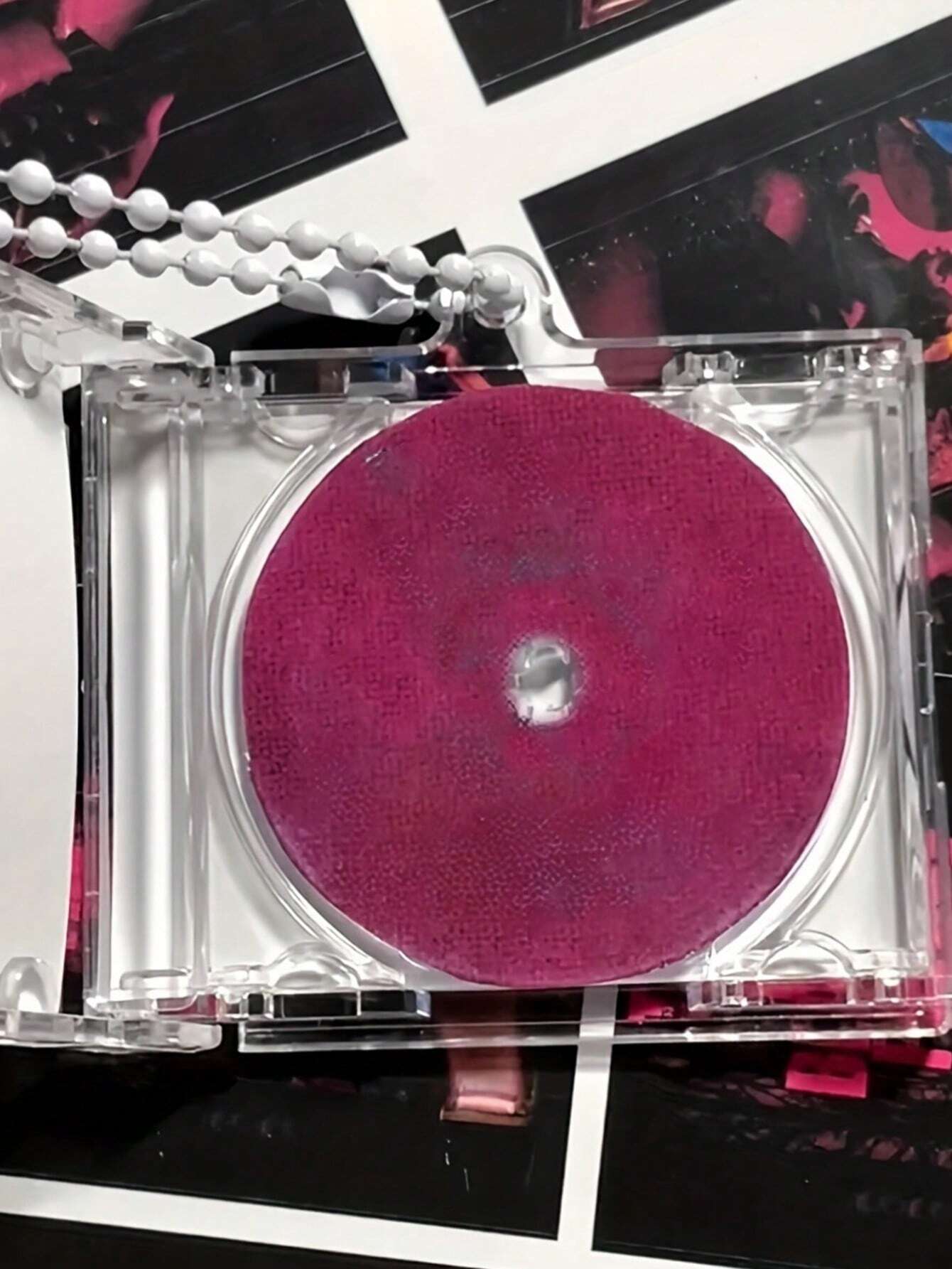 1/2/5PCS Mini CD Box Album Record Pendant Keychain Diy Acrylic ...