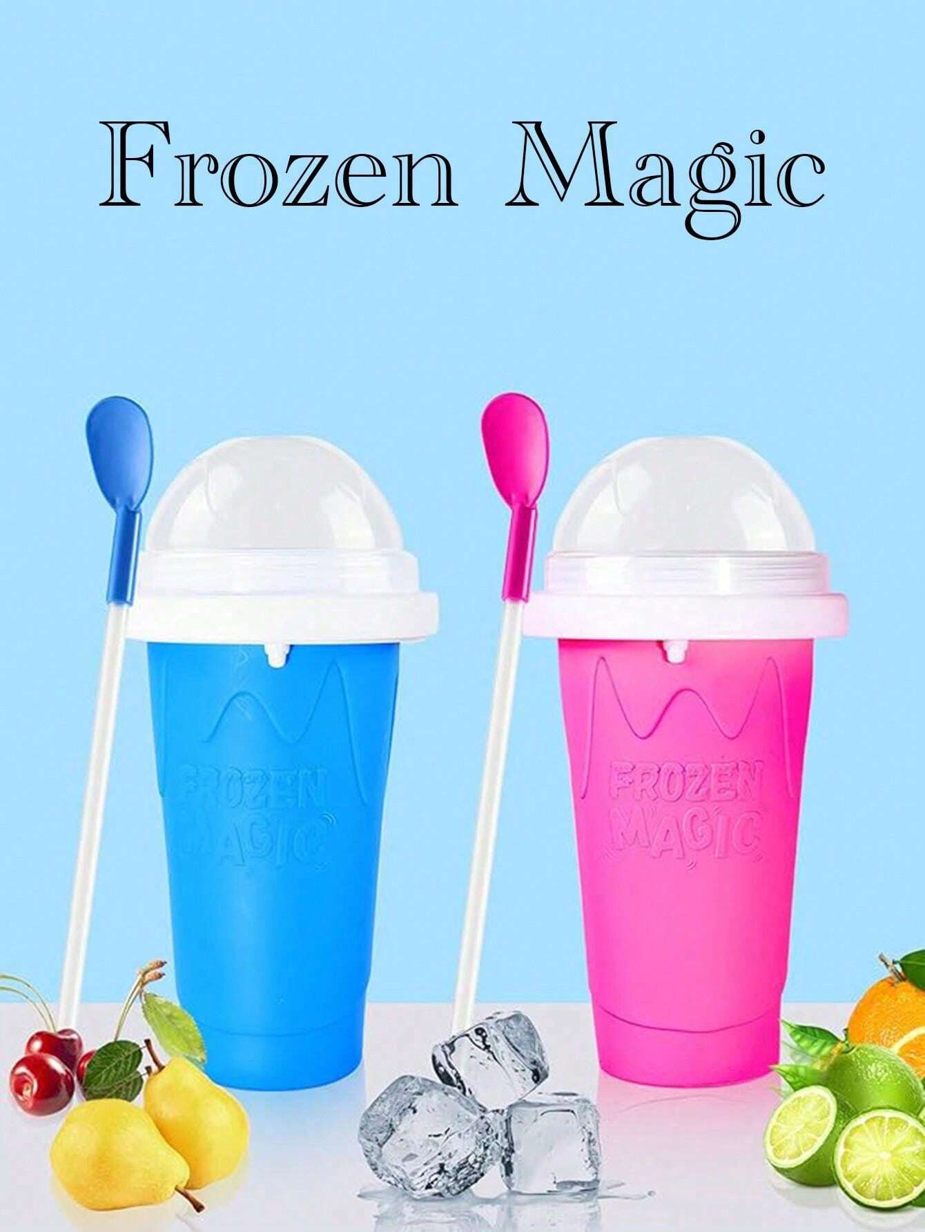 Magic Slushy Maker Squeeze Cup Slushie Maker, Homemade Milk Shake Maker ...