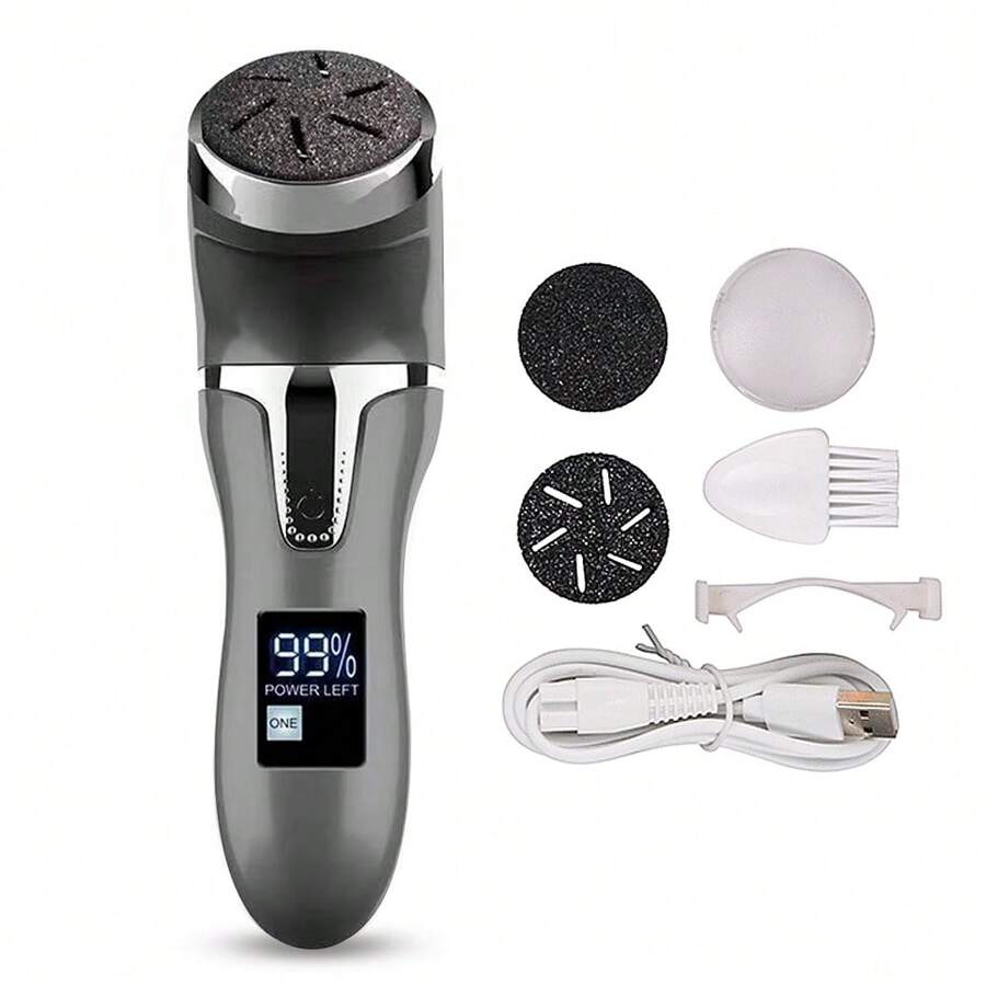 Electric Foot File, 1 Count 2 Speed & 3 Roller Heads Foot Callus ...
