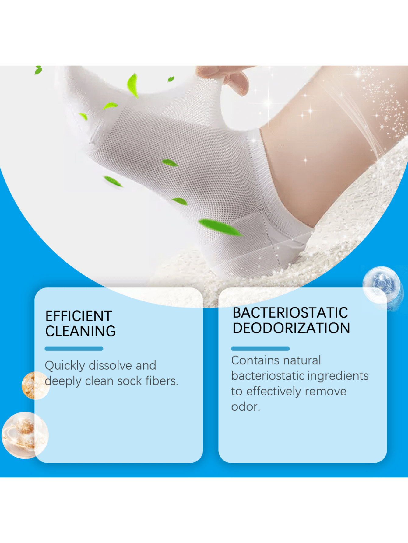 Sock Cleaning Effervescent Tablets - Plush, Silk Socks, Gently Cleans ...