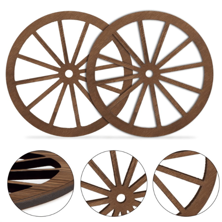 Wooden Carriage Wheels Western Cowboy Party Retro Rural Interior And ...