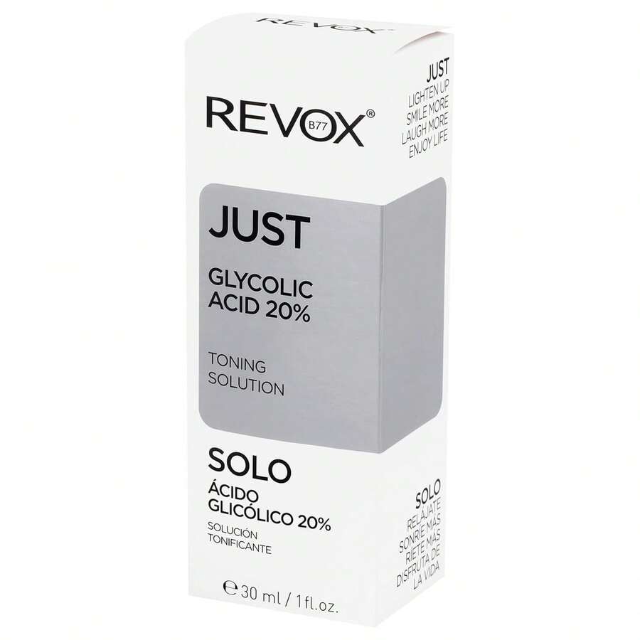 Revox 30 Ml REVOX B77 JUST 20% Glycolic Acid Anti-Aging Serum, Toning ...