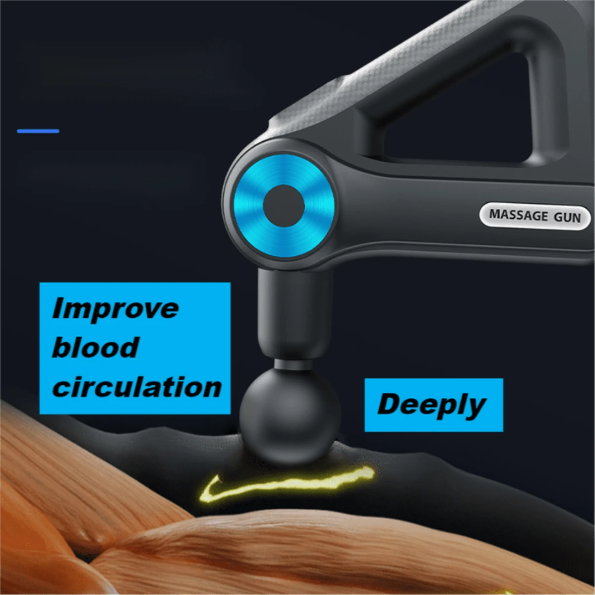 Pistola de masaje triangular con vibración fuerte, 9 niveles y 9 ...