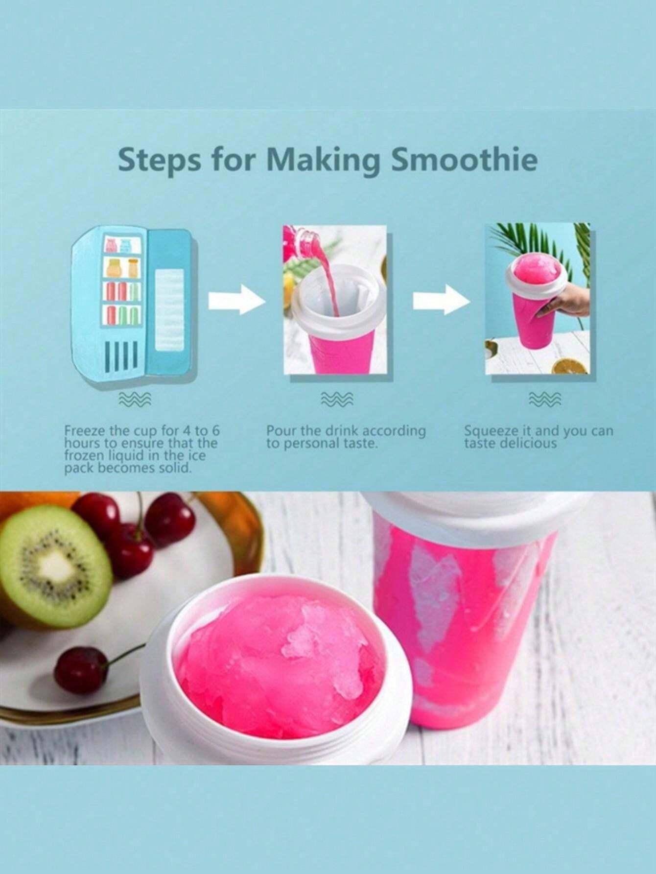 Magic Slushy Maker Squeeze Cup Slushie Maker, Homemade Milk Shake Maker ...