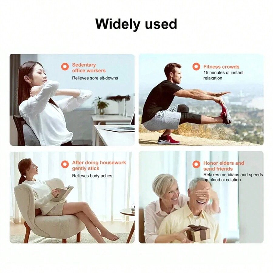 EMS Neck Massager Mini Cervical Back Muscle Relief Patch Massageador ...