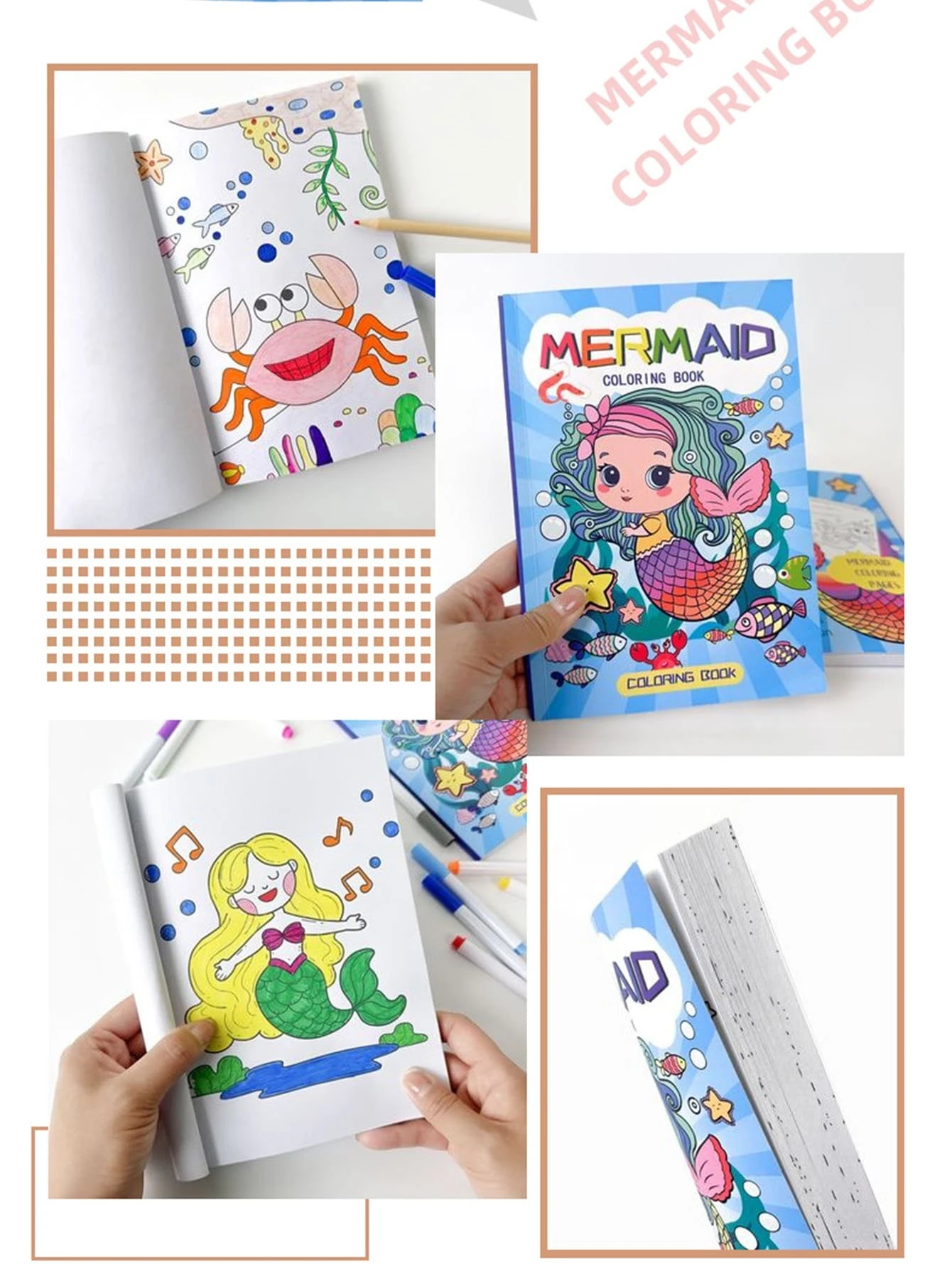 Cutie Mermaid: Coloring Book For Adults And Teens Featuring Adorable ...