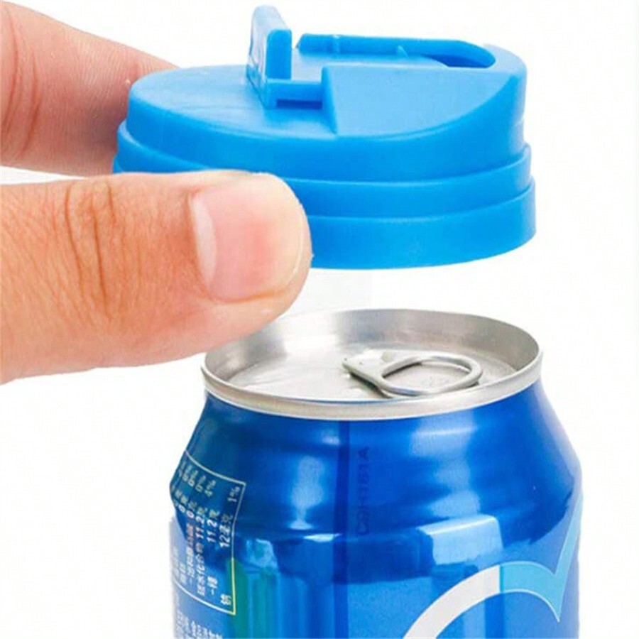 Random Color Reusable Plastic Cap For Easy-Pull Cans, Beverage Cans ...