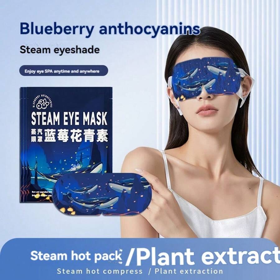Masque chauffant aux anthocyanes de myrtille, compression chaude, zone ...