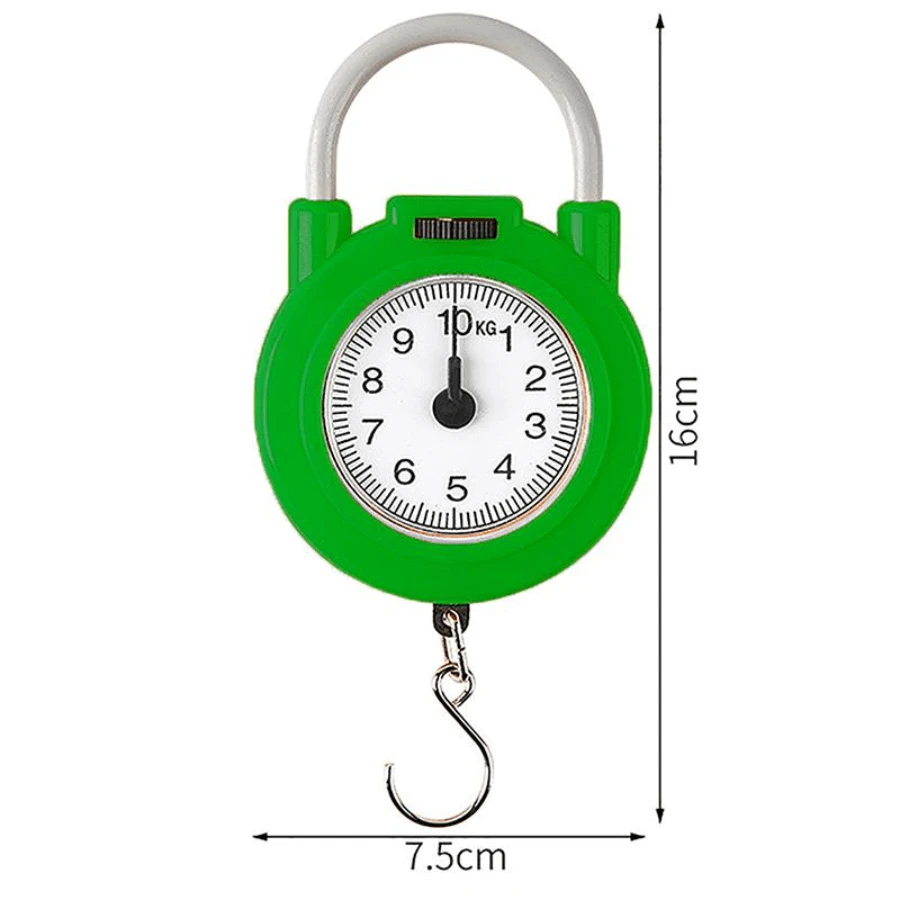 5Psc 10kg Portable Hanging Mechanical Scale Fish Luggages Kitchen Scale ...