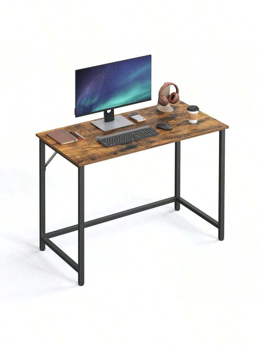Computer Writing Study Desk Workstation PC Laptop Table Rustic Brown ...