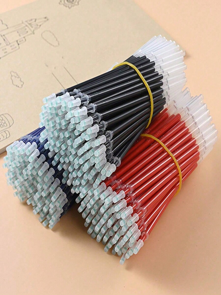 100pcs Premium Neutral Pen Refills, Universal 0.5mm Ballpoint Pen Ink ...