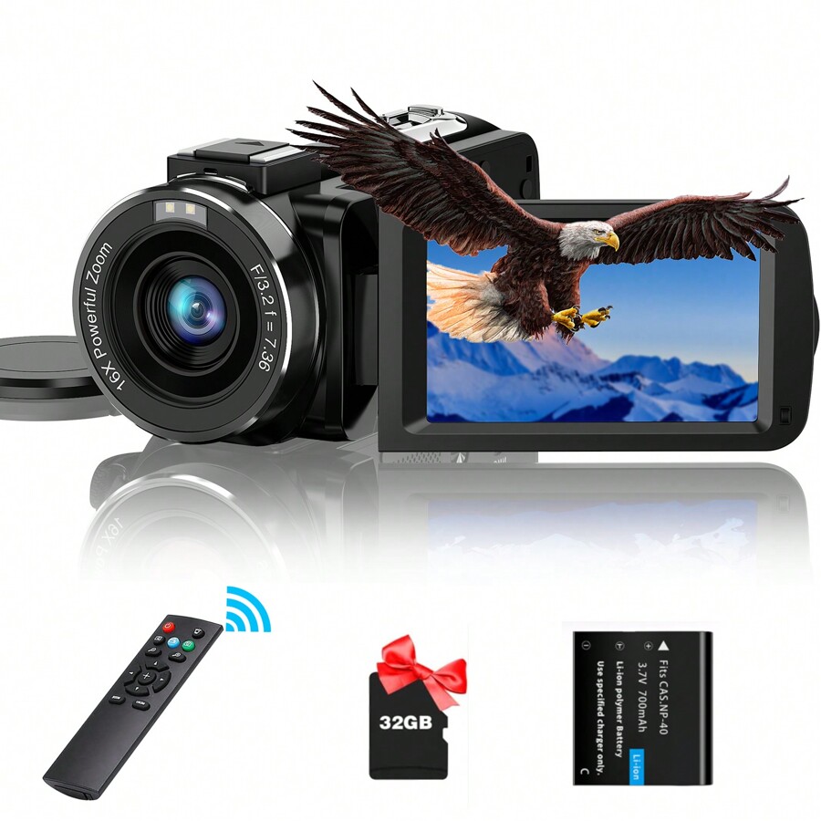 Video Camera Camcorder Digital Camera Recorder Full HD 1080P 36MP 3.0 ...