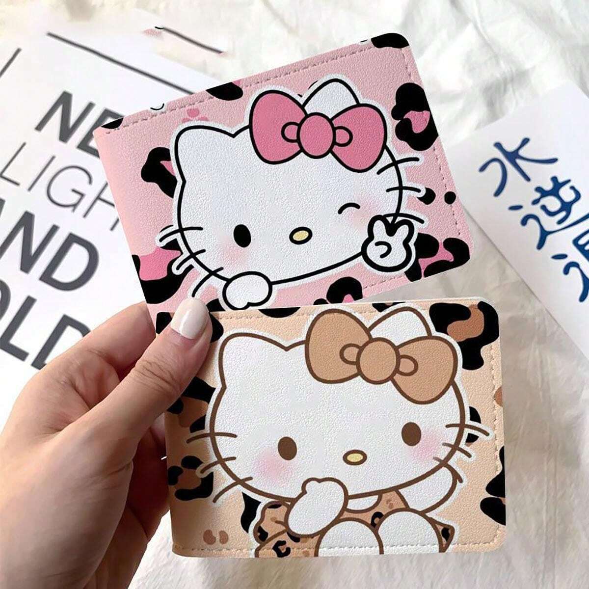 1 Pc Cute Kitty/ Car Driver's License And Vehicle Registration Cover 2 ...