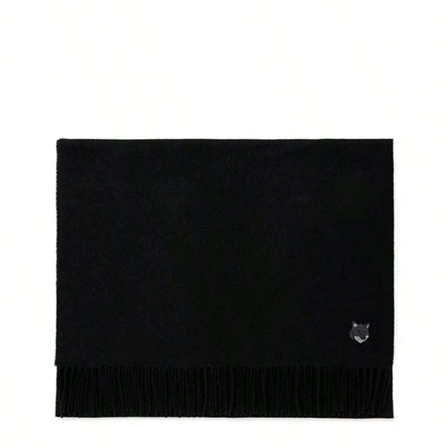 Maison Kitsuné Wool Fox Head Muffler Black | SHEIN South Africa