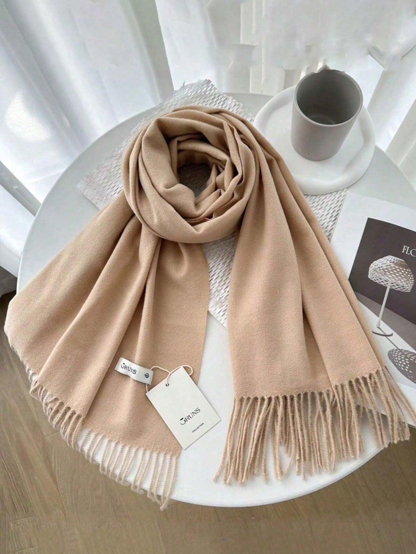 FADZOYLE 1ps Wool Women's Winter Scarf Silky Soft Pashmina Feel Shawls ...