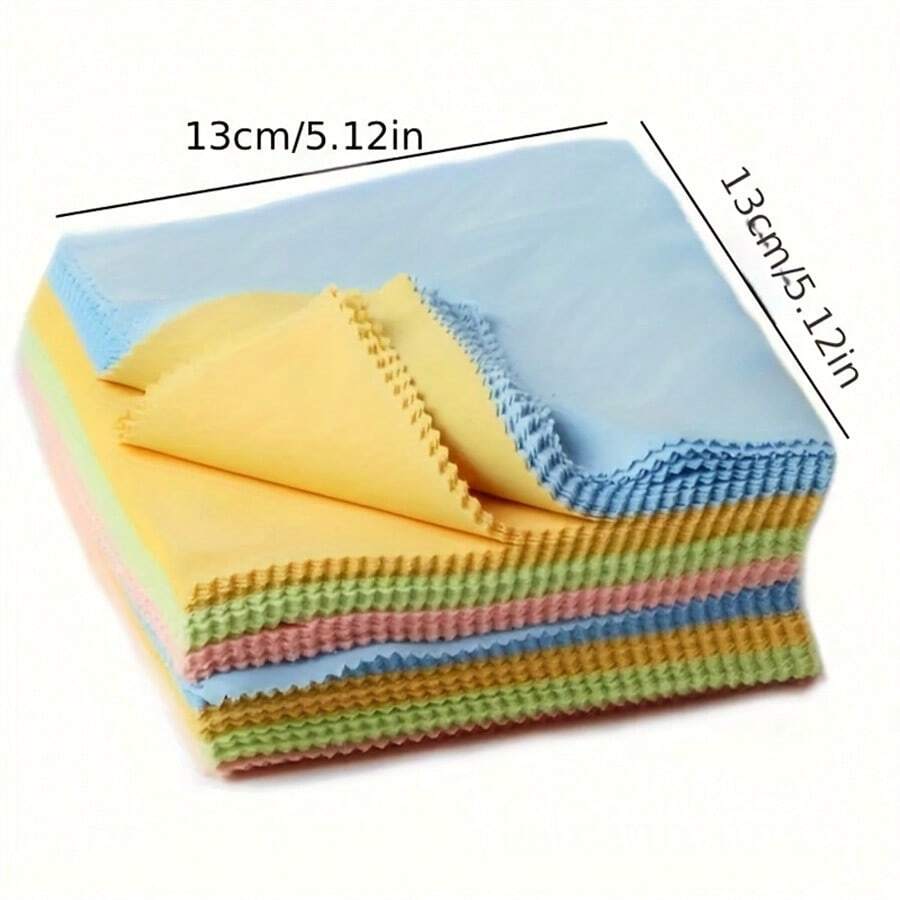 20 Pieces Microfiber Cleaning Cloths: Perfect For Glasses, Phones, And ...