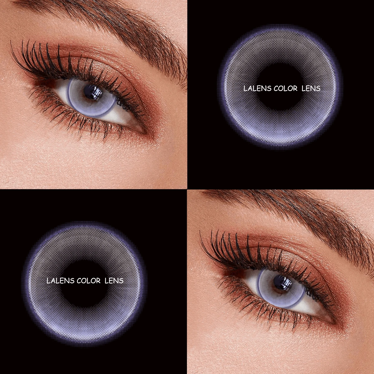 Lalens Rainbow Half Year Disposal Freshlook Color Contacts For Dark ...