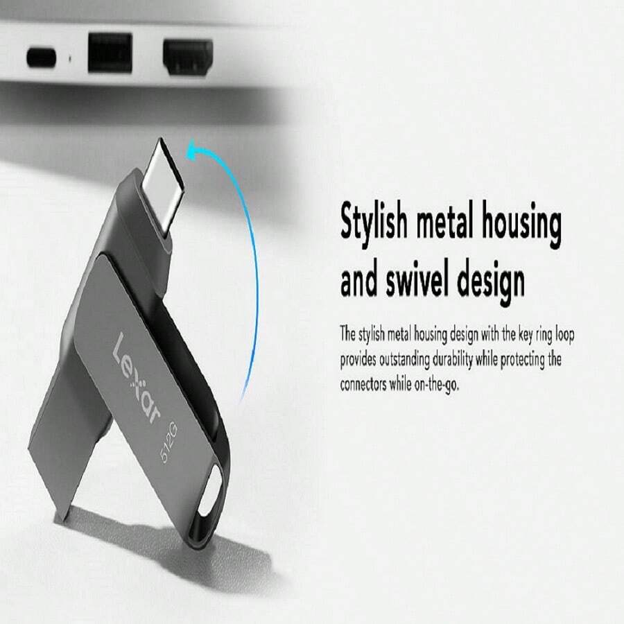 D400 130MB/S Unidade Flash USB de Alta Velocidade 128G USB 3.1 Tipo-C Interface Dupla Unidade ...