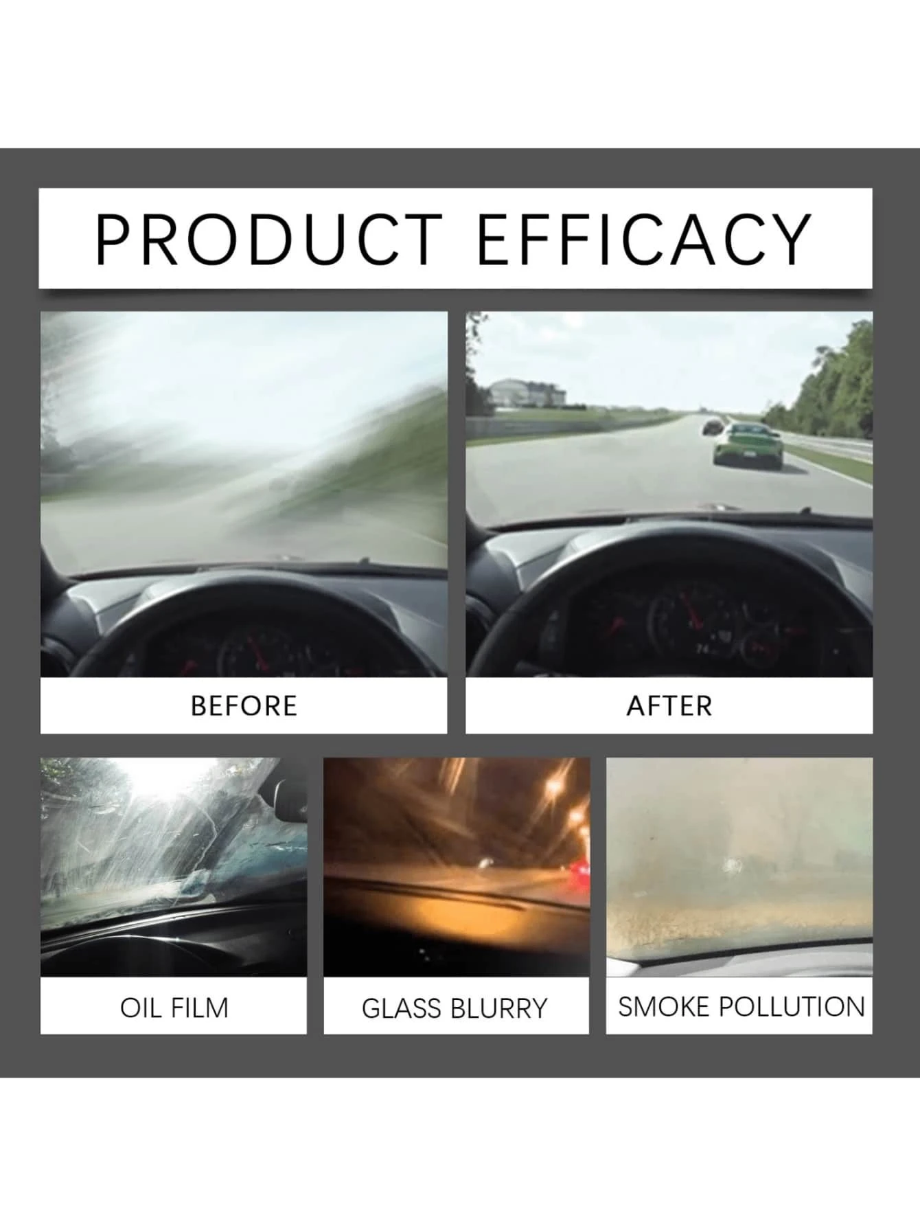 Glass Anti-Fog Defogging Solution, Effortless Removal Of Stubborn Oil ...