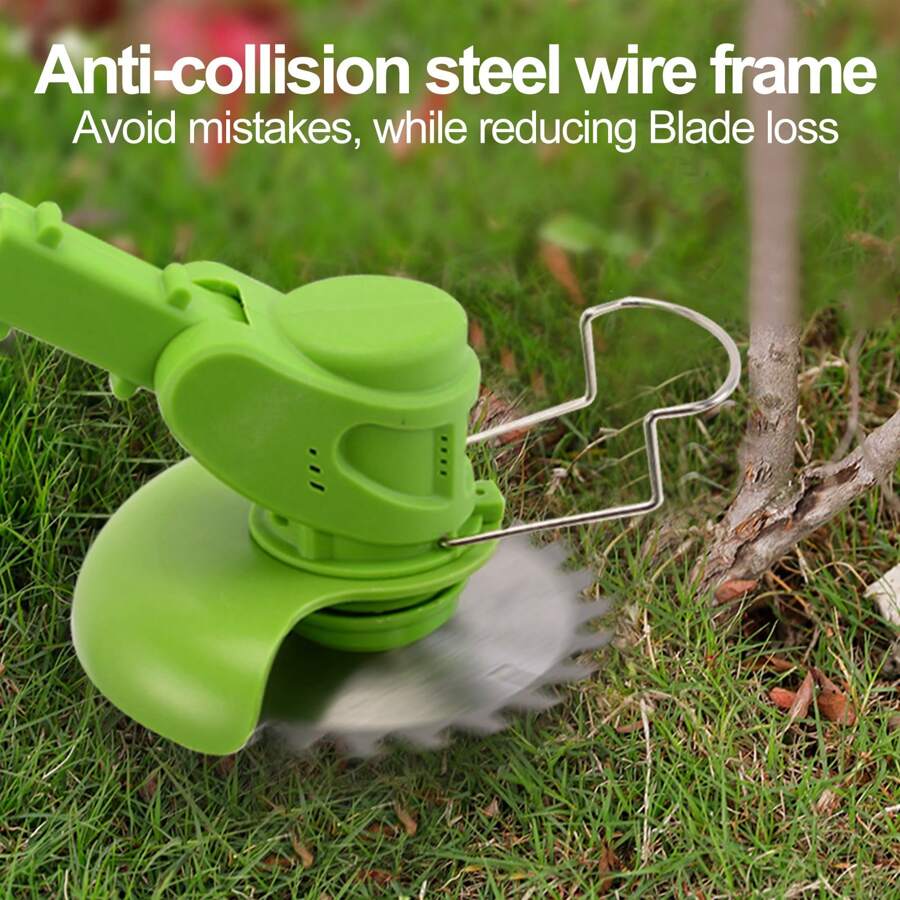 CONENTOOL CONENTOOL 24V Electric Cordless Grass Trimmer Strimmer Garden Edger Cutter With 2 ...