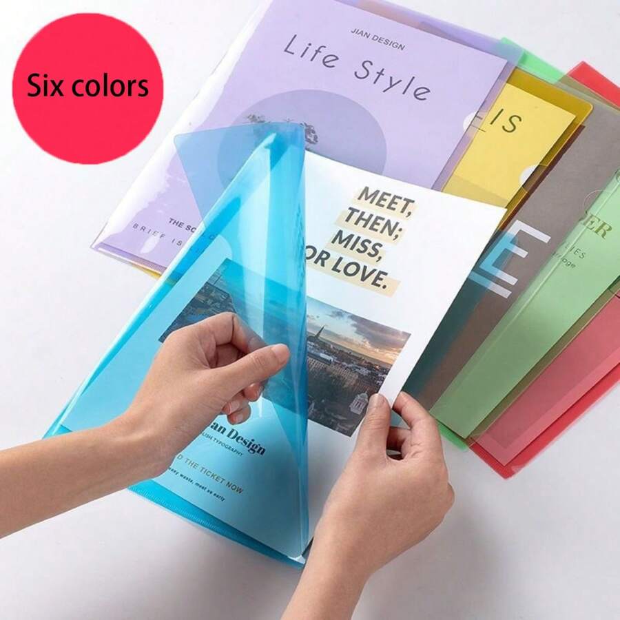 A4 Single Sheet Holder Insert. L-Shaped Transparent Folder. Suitable ...