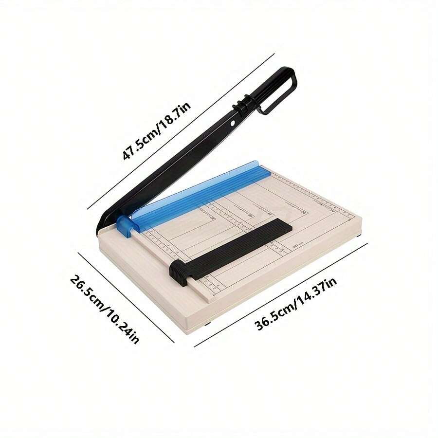 1 Pack A4 Paper Cutter, Capacity 12 Sheets, 2 Paper Stopper Boards ...