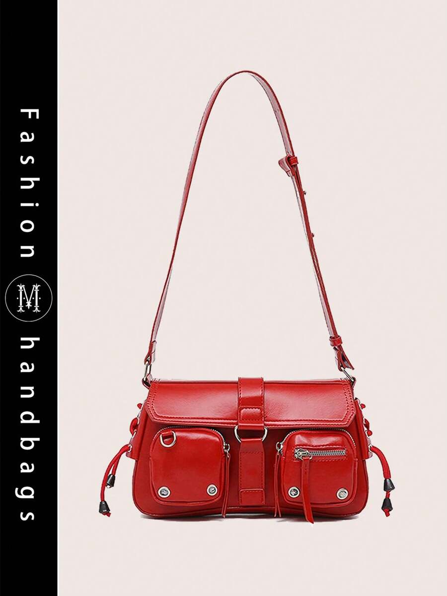 Senior Bag-Feeling Female 2024 New Motorcycle Bag Sweet And Cool Spice ...