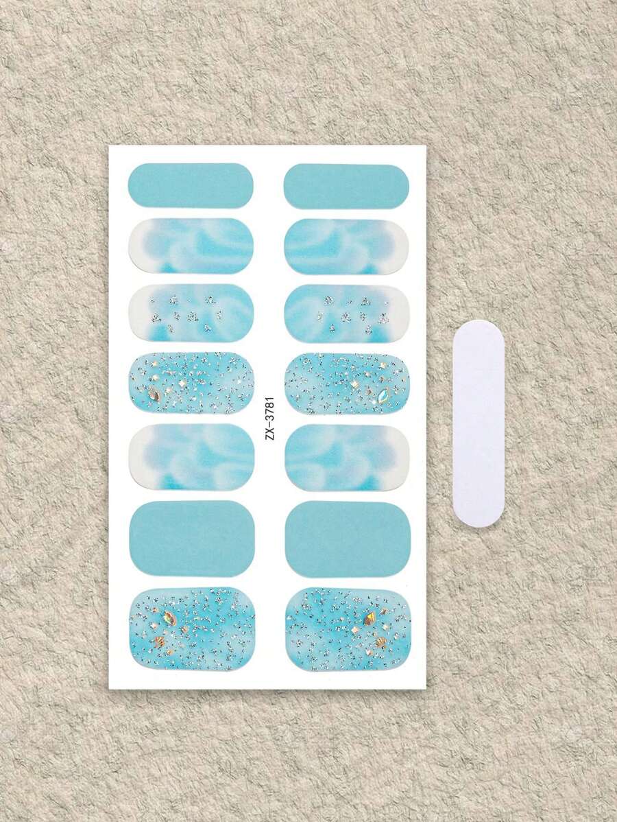 No-Bake Gel Nail Stickers, Waterproof Nail Polish Films, Solid And ...