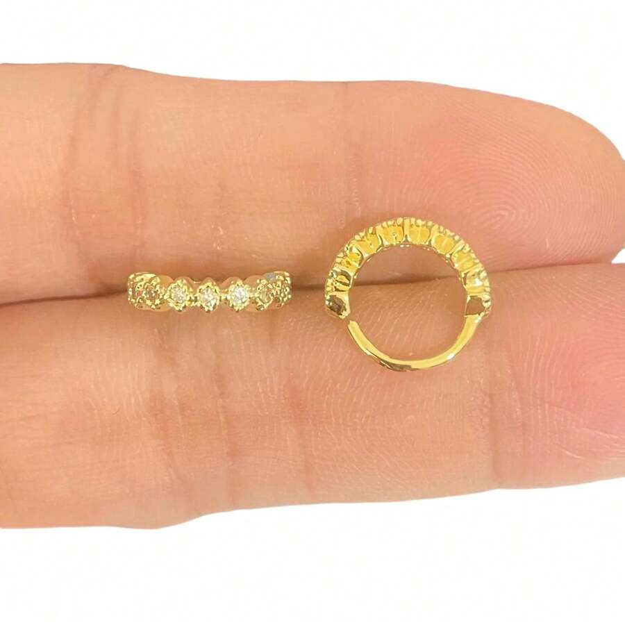 TWIST TRAPEZIUM RING PIERCING (ONP1704) | SHEIN UK