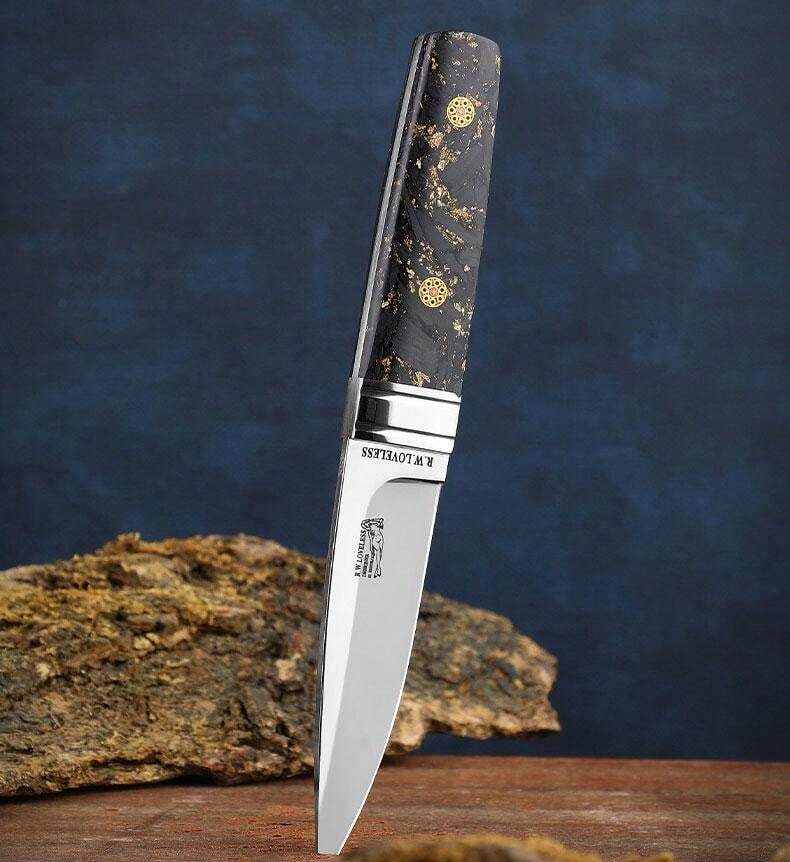 Small Straight Knife, M390 Mirror-Polished Blade, Outdoor Tactical ...