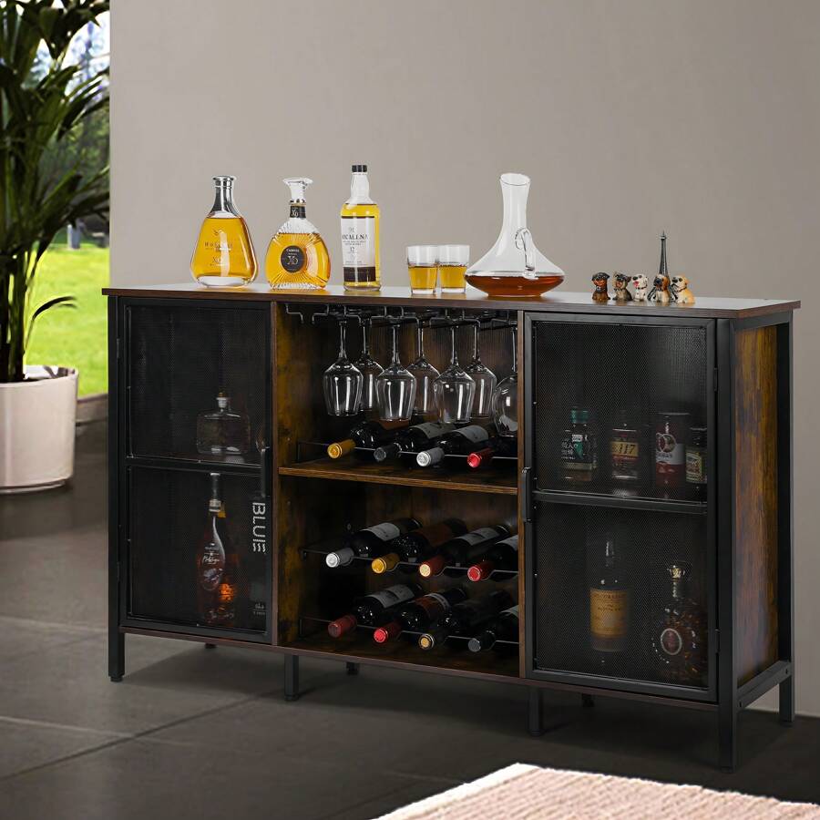 Mueble industrial para bar, café, vino, licores, independiente, aparador de cocina de 55 ...