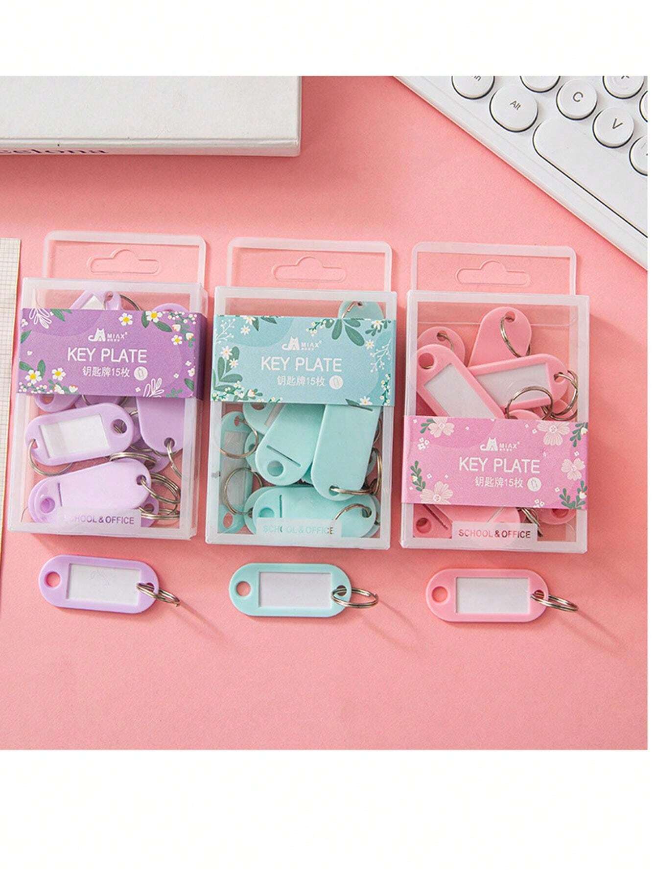 1 Box Of Purple Luggage Tag, Key Tag, Door Tag ID Plates, Baggage ...