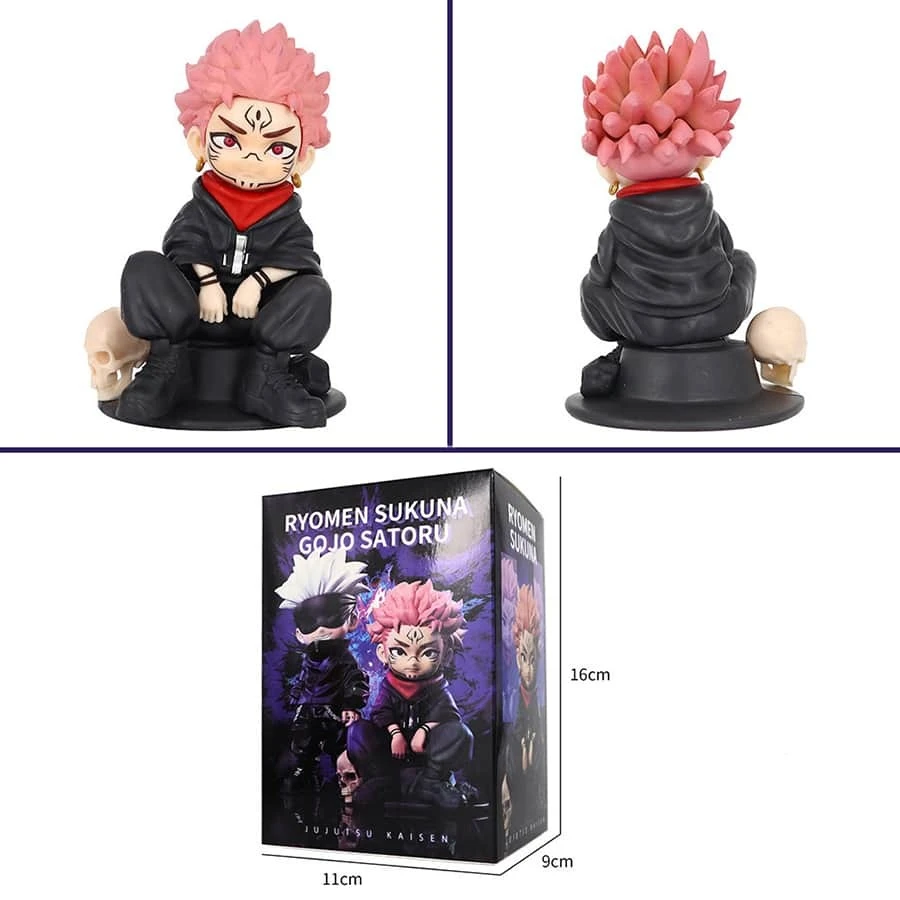 Anime Figurines: Standing Pose Silver-Haired, Sitting Pose Itadori Yuji ...