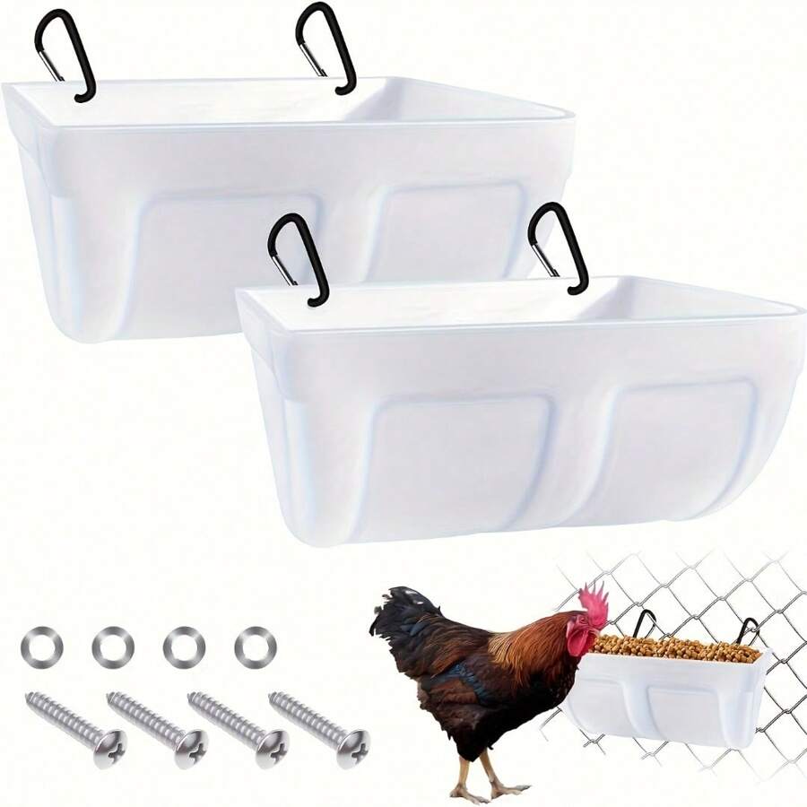 Chicken Feeder,Sheep Goat Feeding, Hanging Chicken Feeder Bucket ...