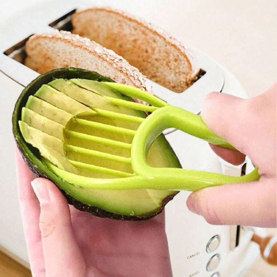Green-3-In-1 Avocado Slicer: Peel, Core, And Slice Hass Avocados Effortlessly! | SHEIN UK