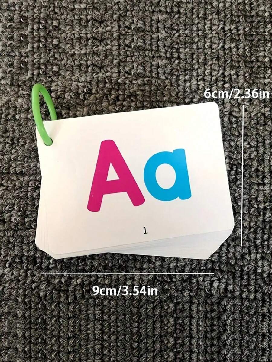 Set Of 26 Reusable Early Learning English Alphabet Cartoon Flash Cards ...