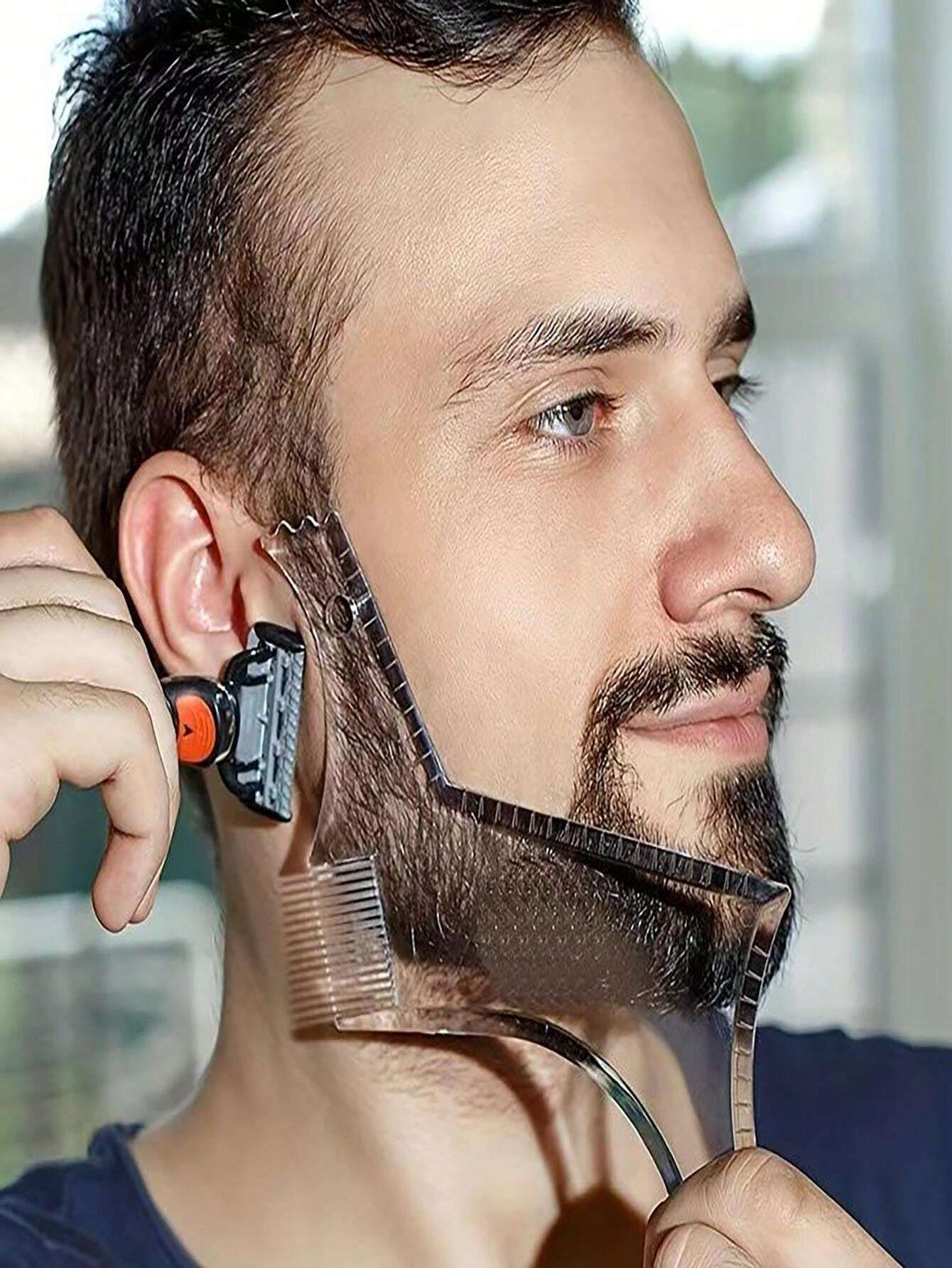 Random Color Beard Styling Template Shaping Tools For Beard Grooming ...