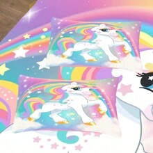 Unicorn Girls Comforter Sets Twin/Full Size, Unicorn Bedding Sets For ...