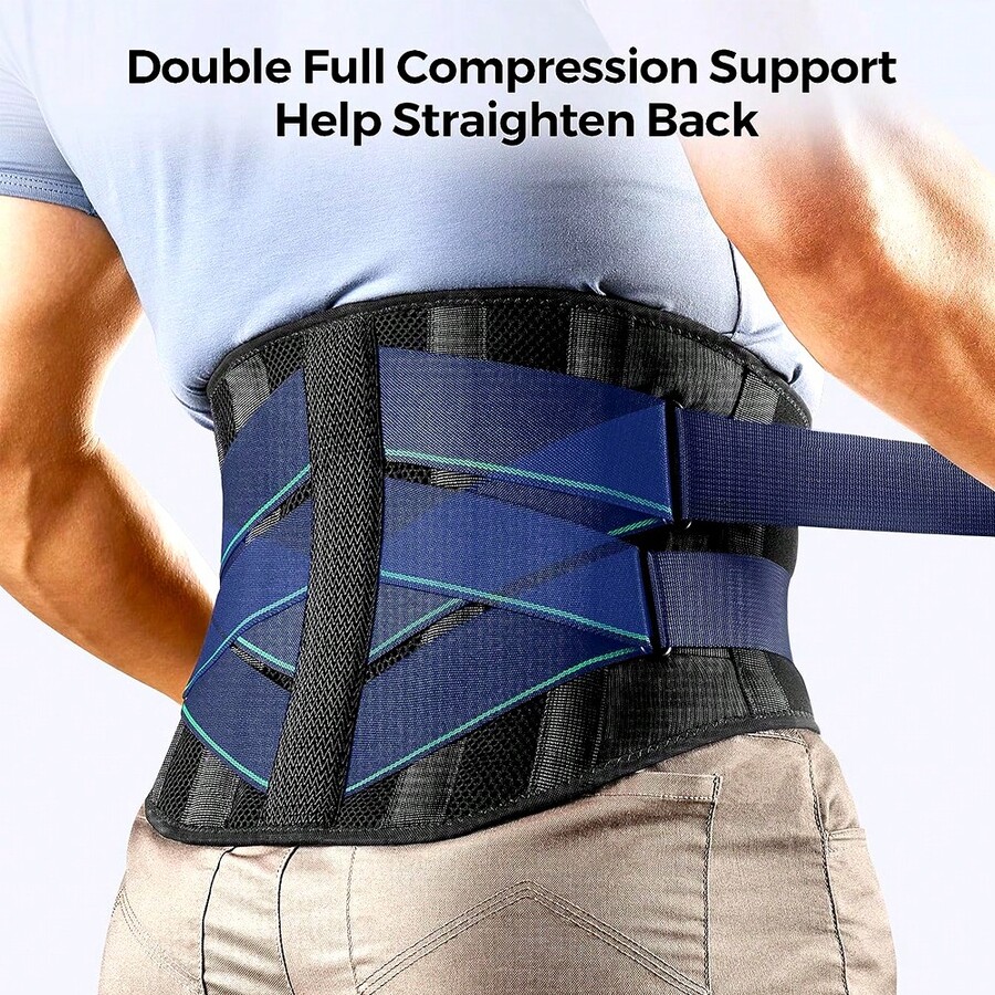 1pc Back Braces For Lower Back With 5 Stays Bar, Breathable Back ...