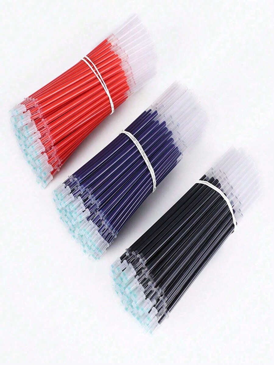 100pcs Premium Neutral Pen Refills, Universal 0.5mm Ballpoint Pen Ink ...